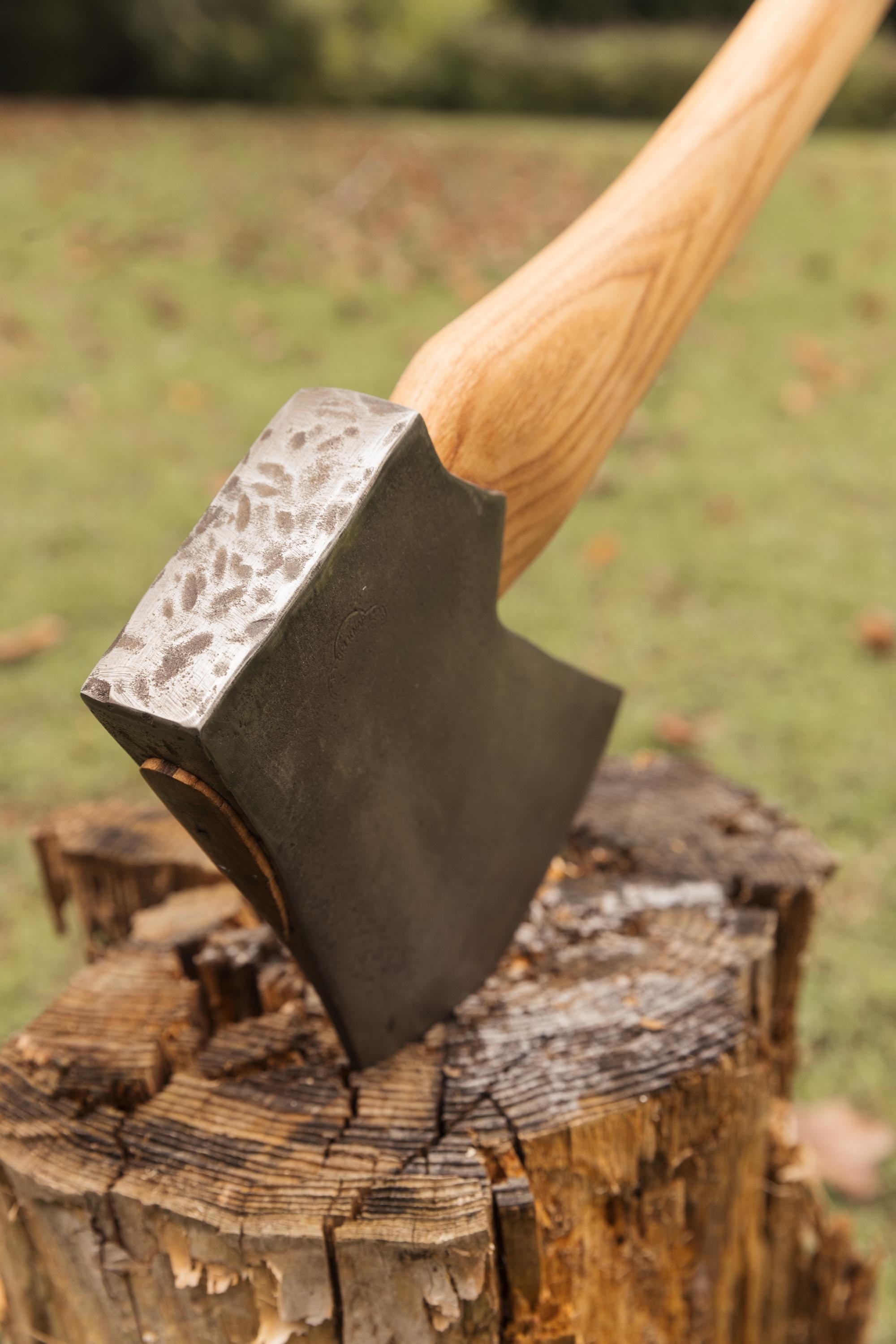 Restored Vintage Blue Grass Jersey Pattern Single Bit Full Size Axe ...