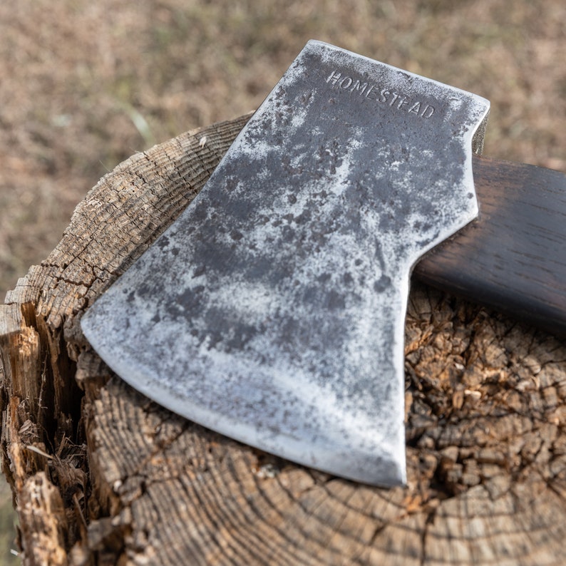 Vintage Restored Homestead Single Bit Axe Blade in Jersey Pattern With ...