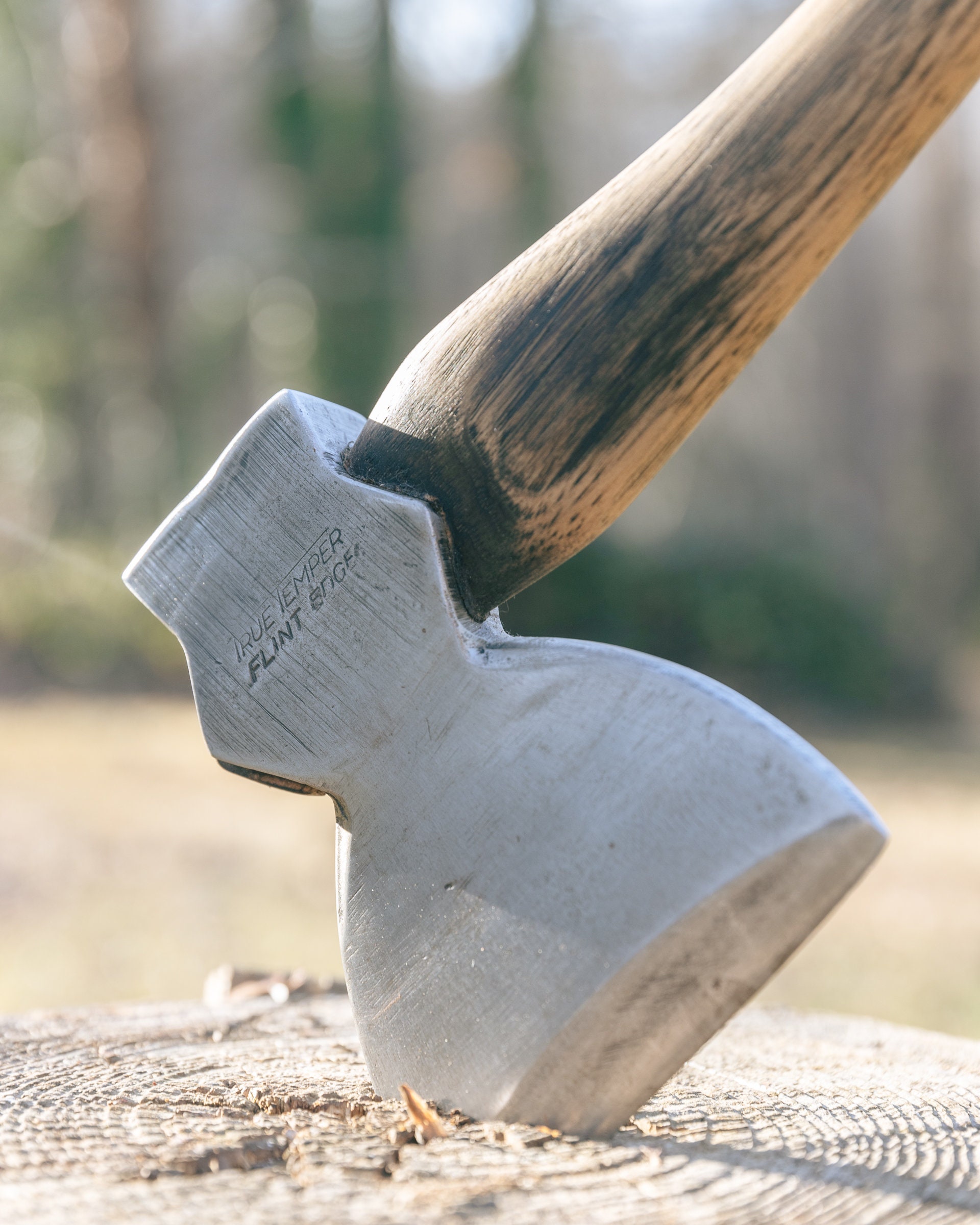 Restored Vintage True Temper Flint Edge Hewing Axe on American Made ...