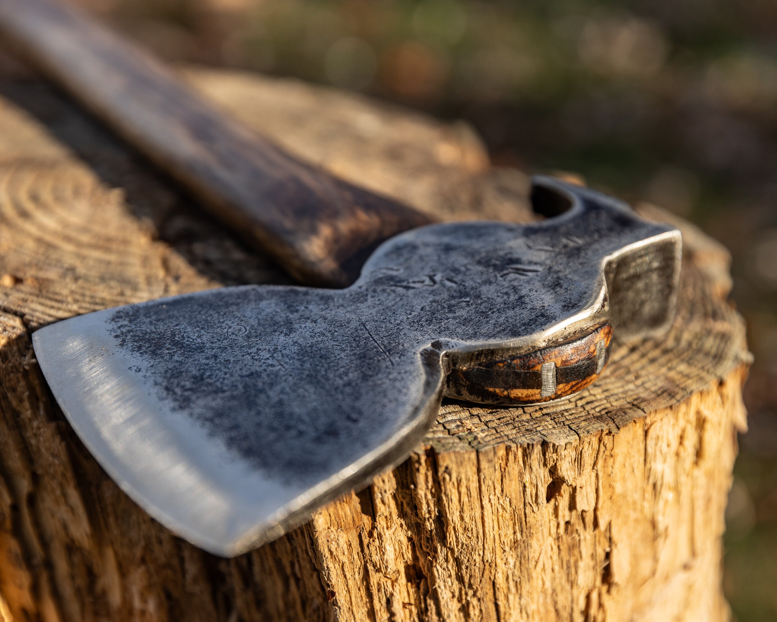 Vintage Santa Fe Hewing Hatchet With Nail Pull on American Made Charred ...