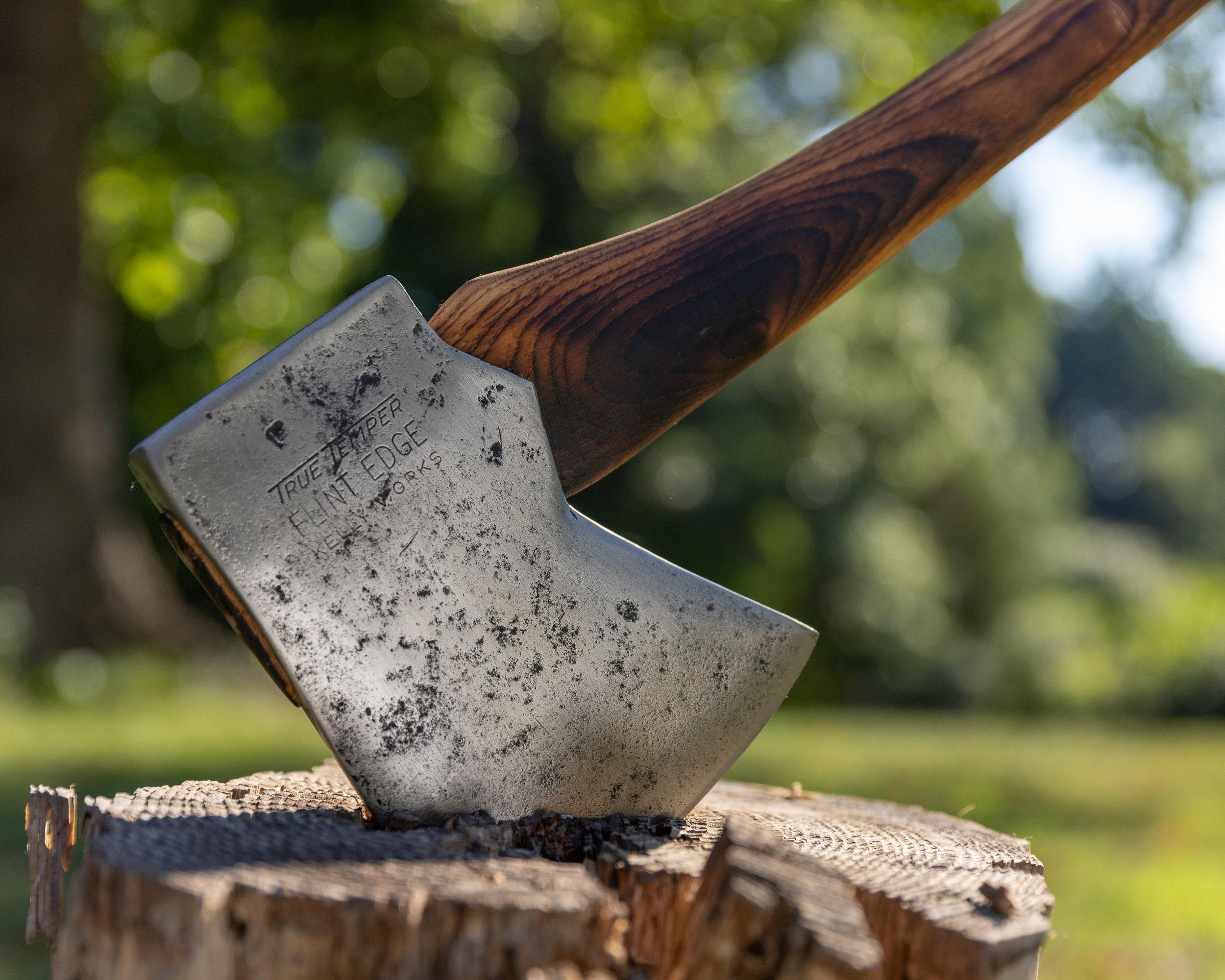 Vintage True Temper Kelly Works Flint Edge Jersey Pattern Full Size Axe Restored With American ...