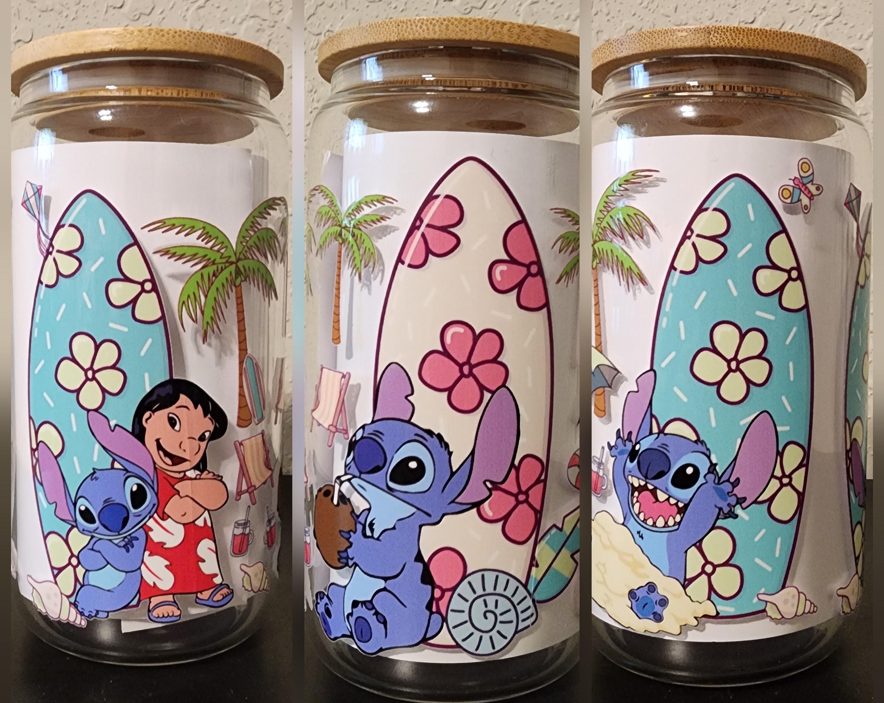 Lilo and Stitch Cup, Lilo and Stitch Uvdtf, 16oz Beer Glass - Etsy
