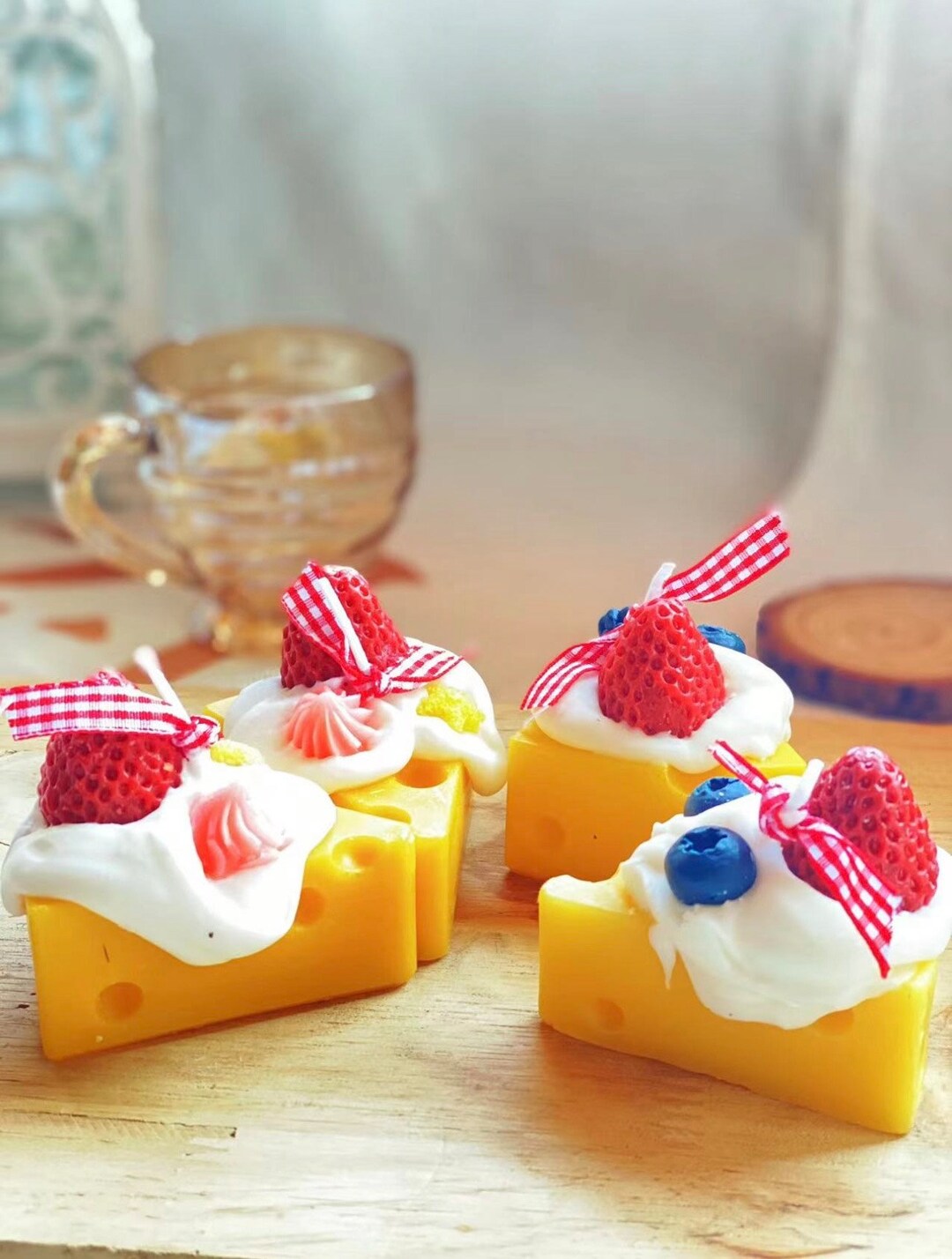 Cheese Candle-dessert Candle-gift-home Decoration-food Candle-unique ...