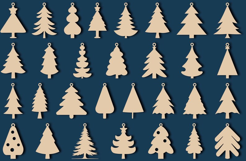 Christmas Tree CNC File | DXF & SVG Holiday Router Cut Design - Etsy