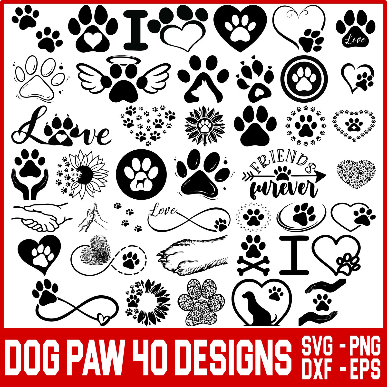 Dog Cute Paw Svg, Dog Paw Svg Vector Eps, Dog Paw Print Svg, Dog Paw ...