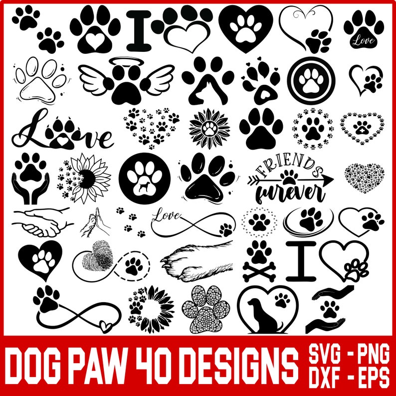 Dog Cute Paw Svg, Dog Paw Svg Vector Eps, Dog Paw Print Svg, Dog Paw ...