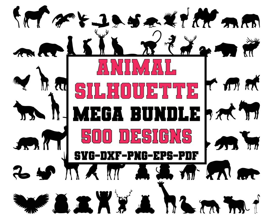 Animal Svg Bundle Animal Svg Animal Silhouette Animal Cut File Animal ...
