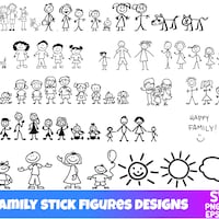 Stick Family - Etsy