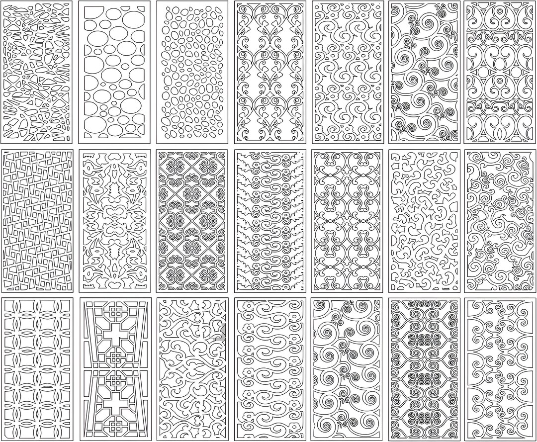 Panels Dxf Bundle for Cricut, CNC, Laser, Etc Creative Projects Instant ...