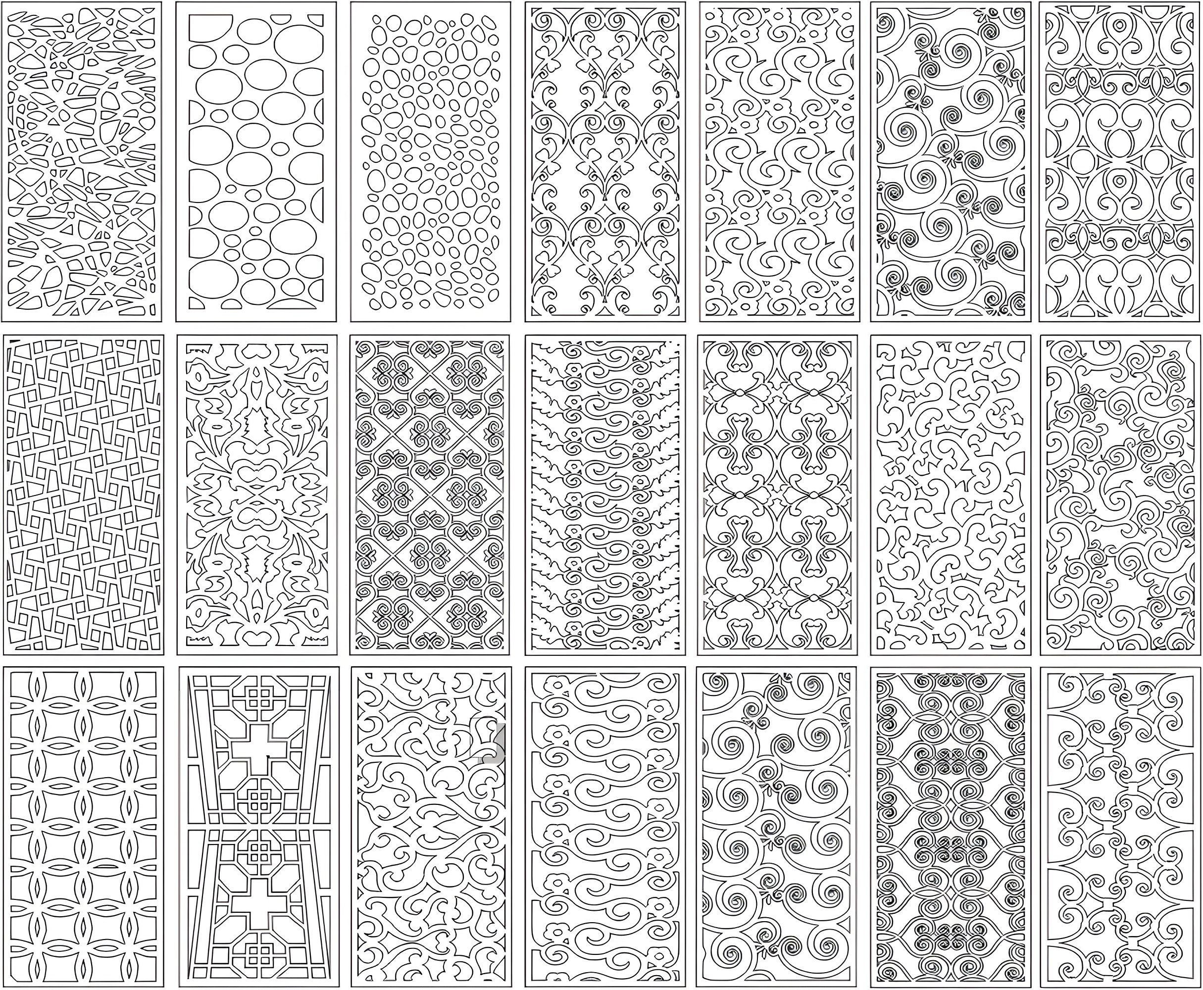 Panels Dxf Bundle for Cricut, CNC, Laser, Etc Creative Projects Instant ...