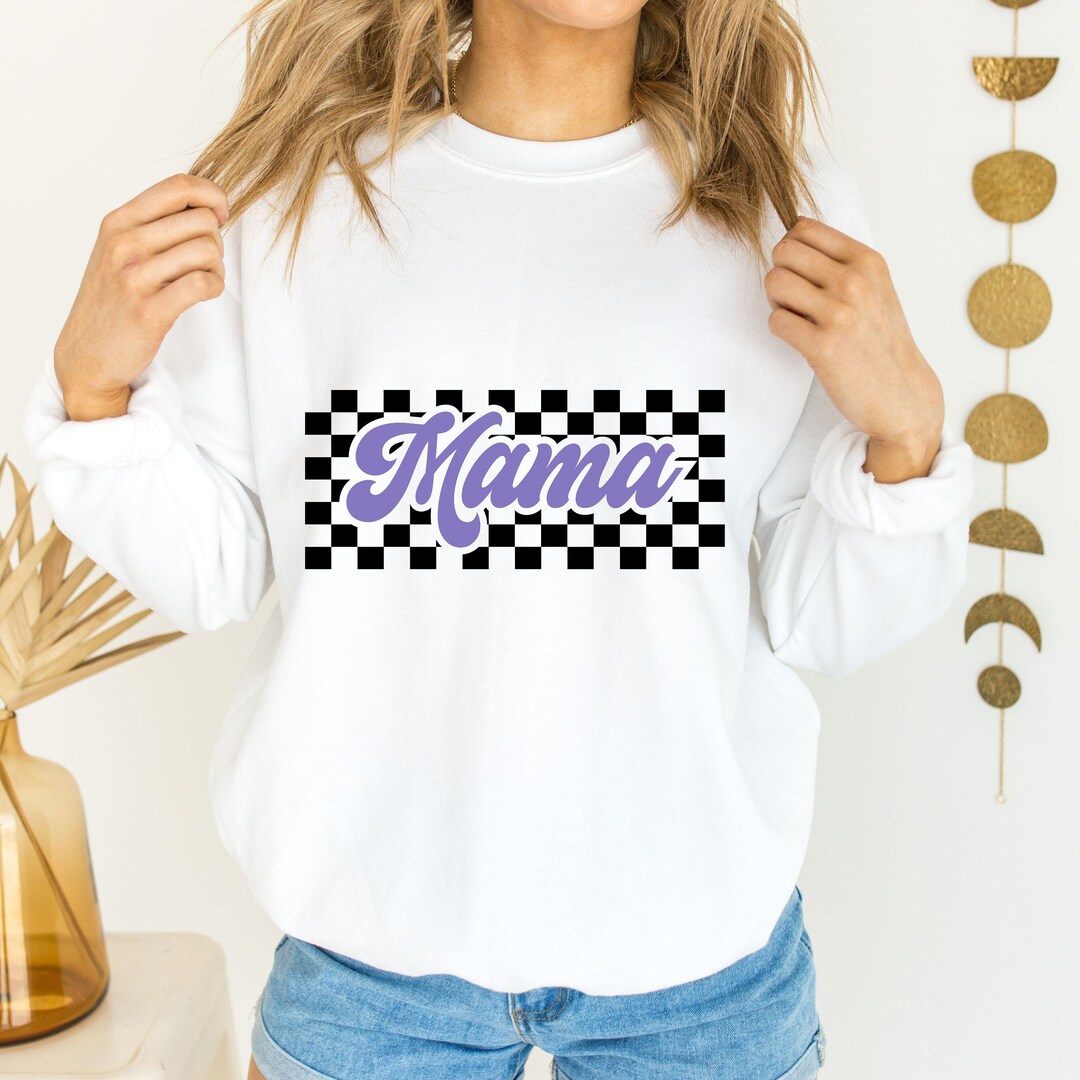 Retro Checkered Mama PNG, Brown Distressed Mom Design, Trendy Mom Life ...