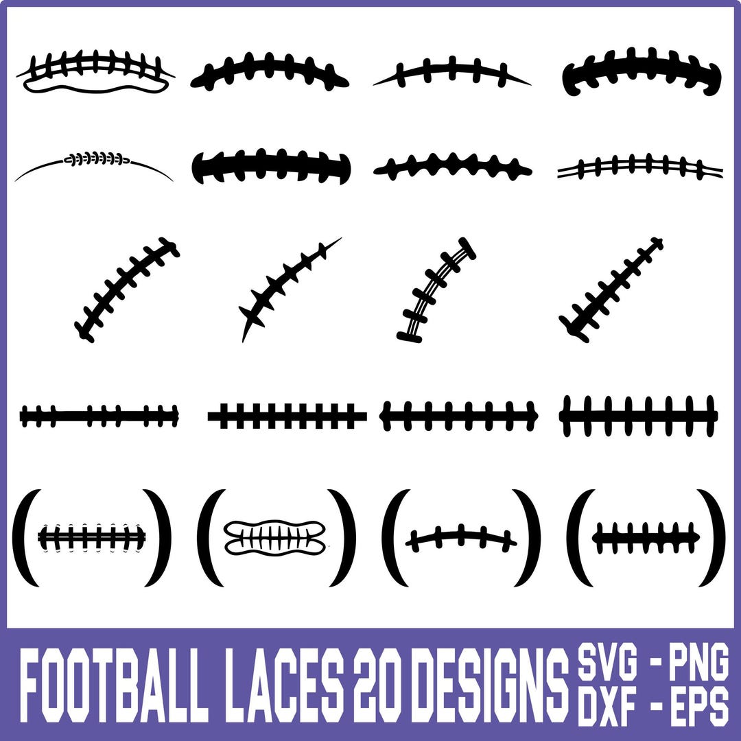 Football Seams SVG Football Seams Svg Football Laces Svg Football ...