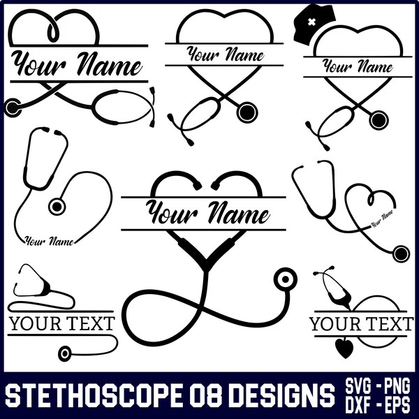 Stethoscope Monogram - Etsy