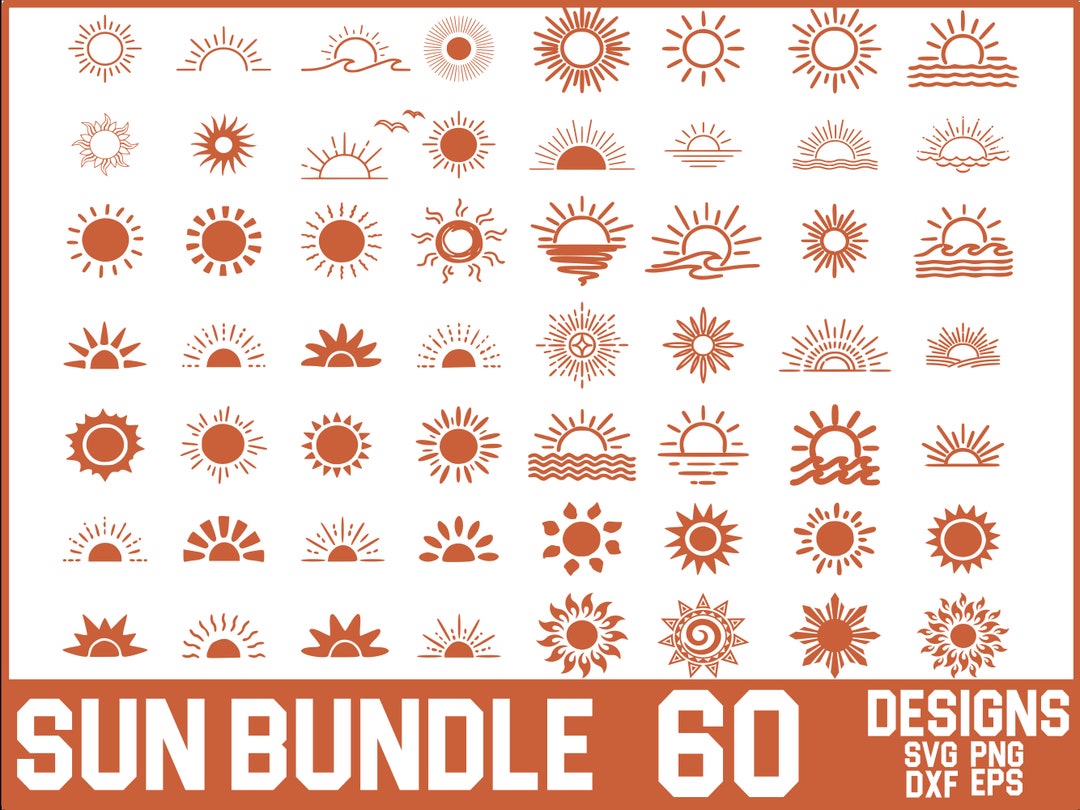 Sun Svg , Sunrise Svg , Sun Svg for Cricut , Sunrise Clipart , Sunrise ...