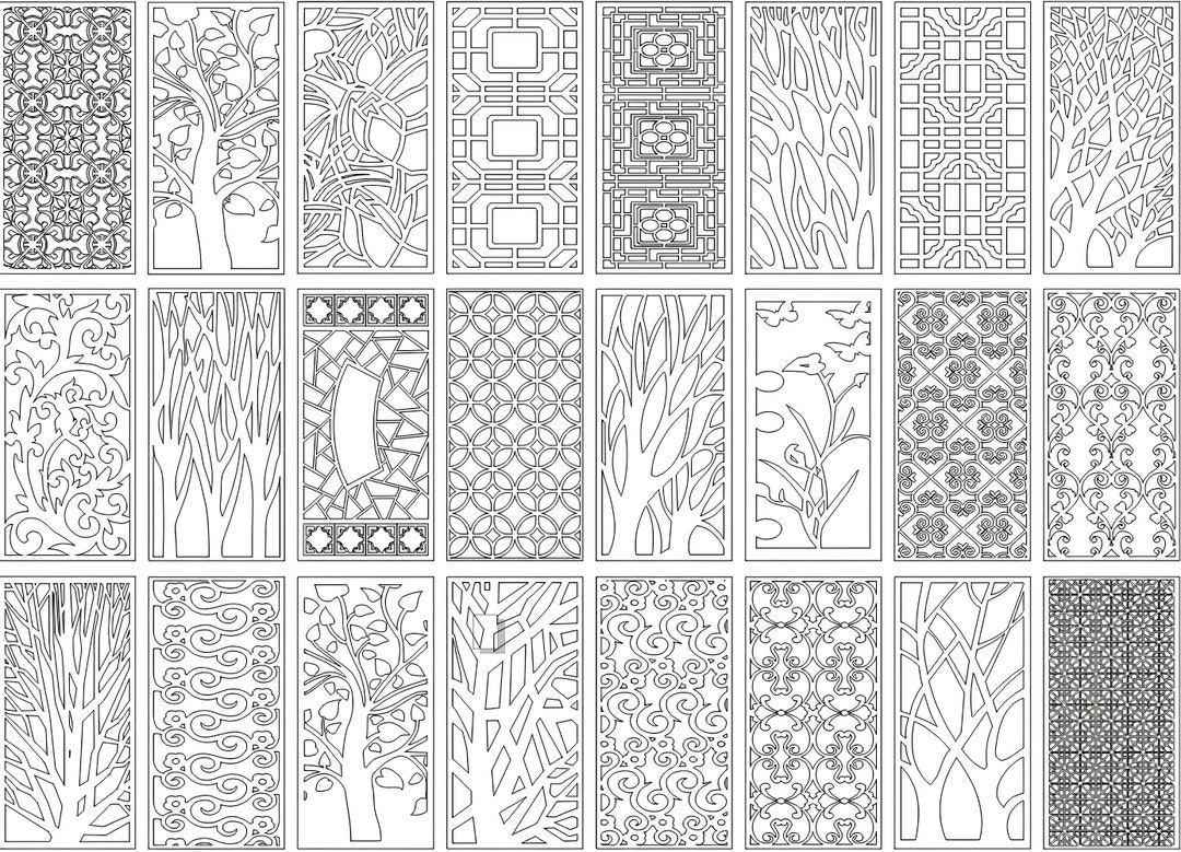 Panel Patterns , Decorative Panels Bundles, Room Divider Screen , Wall ...