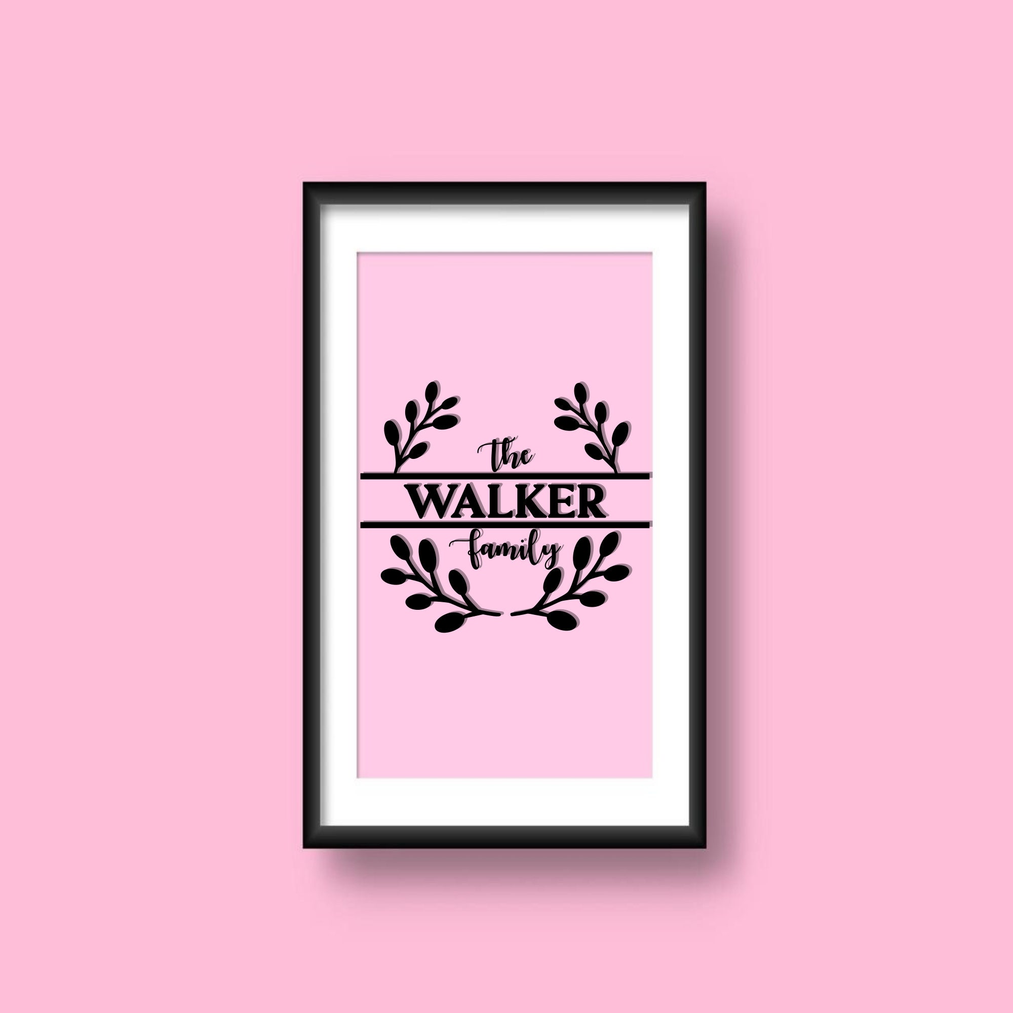 Family Name Monogram Svg family Name Sign Svg Bundle Wedding - Etsy