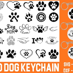 Dog Keychain Svg, Keychain SVG, Dog Keychain Svg Bundle, Keychain Svg ...