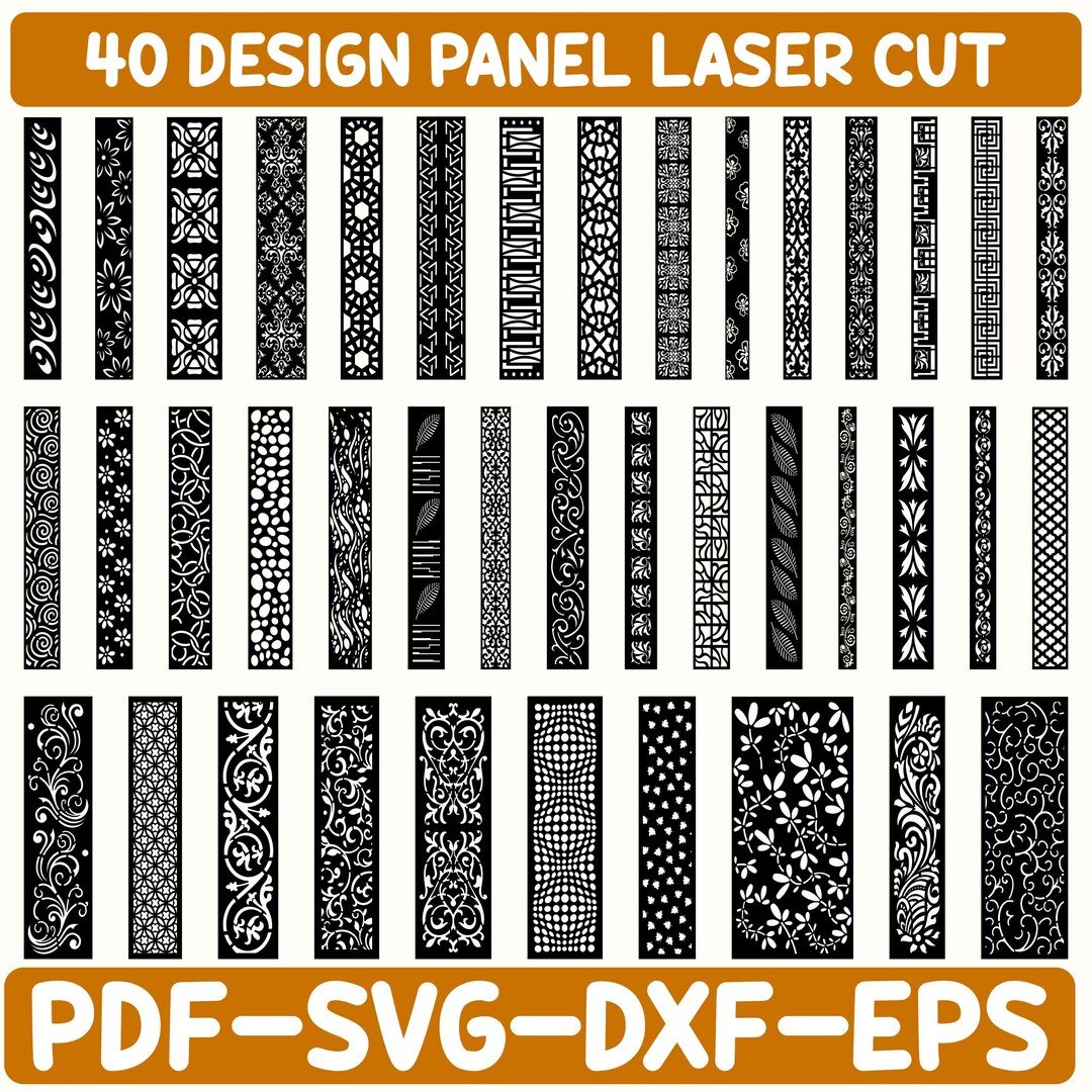 Laser Cut Panel SVG Bundle: Geometric Designs (digital Files for CNC ...