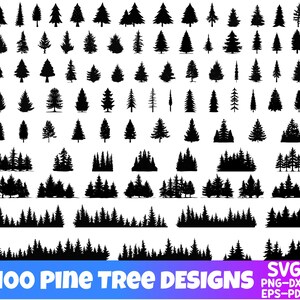 200 Mountain Forest SVG Bundle, Forest Tree Svg, Forest Svg, Palm Tree ...