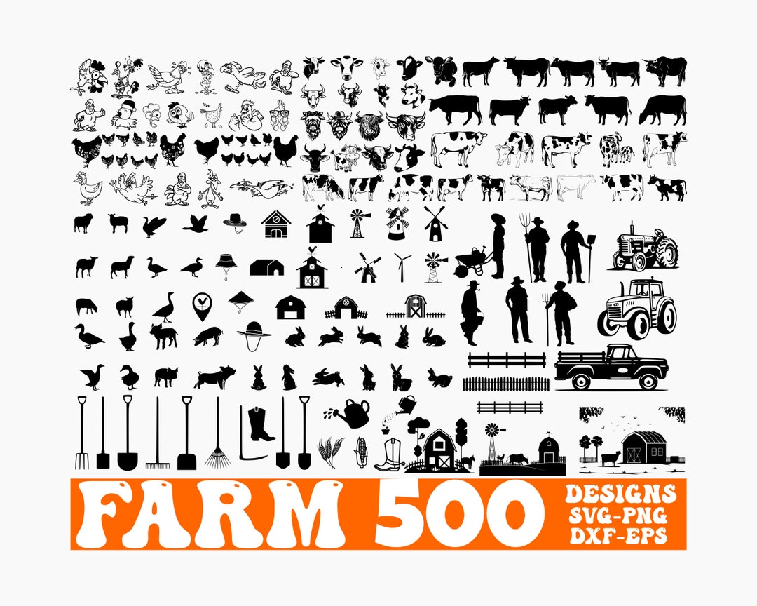 Farm SVG Bundle, Farm Svg Cut Files for Cricut, Farm Clipart, Farm Svg ...