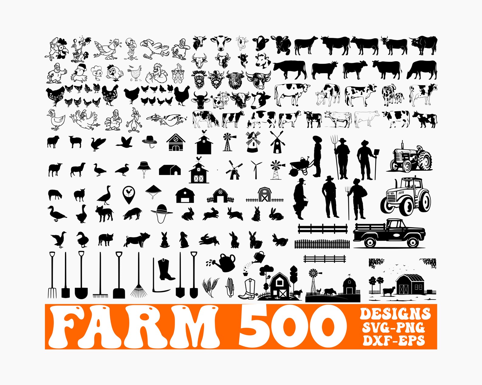 Farm SVG Bundle, Farm Svg Cut Files for Cricut, Farm Clipart, Farm Svg ...