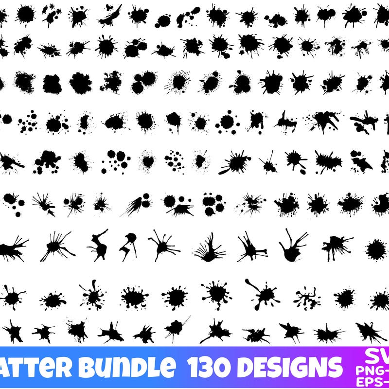 Paint Splatter Svg - Etsy