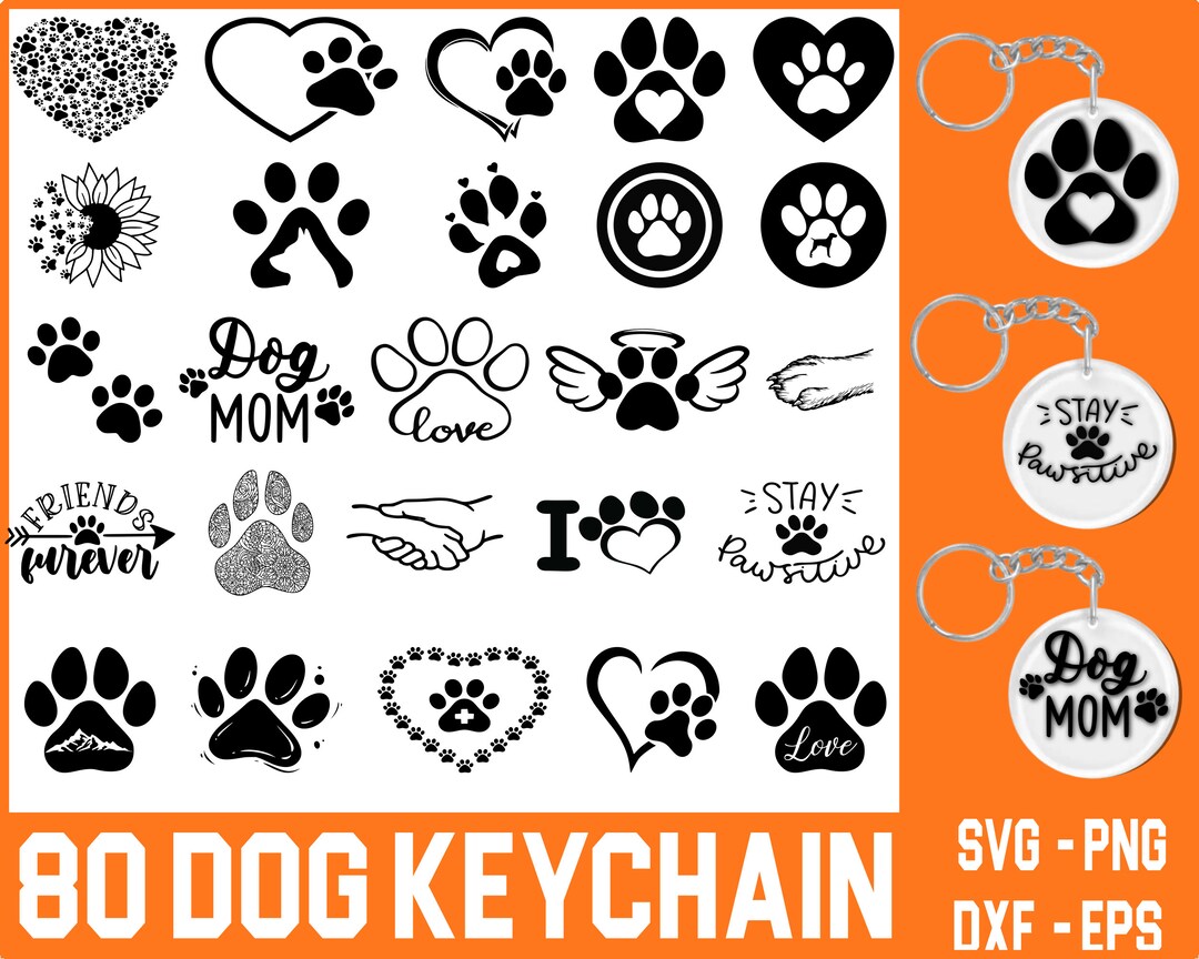 Dog Keychain Svg, Keychain SVG, Dog Keychain Svg Bundle, Keychain Svg ...