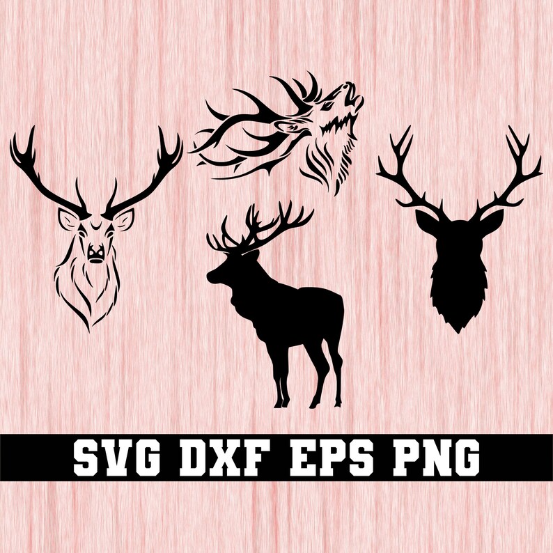 Elk Svg Deer Svg Elk Head Svg Elk Antler Svg Deer Clipart - Etsy