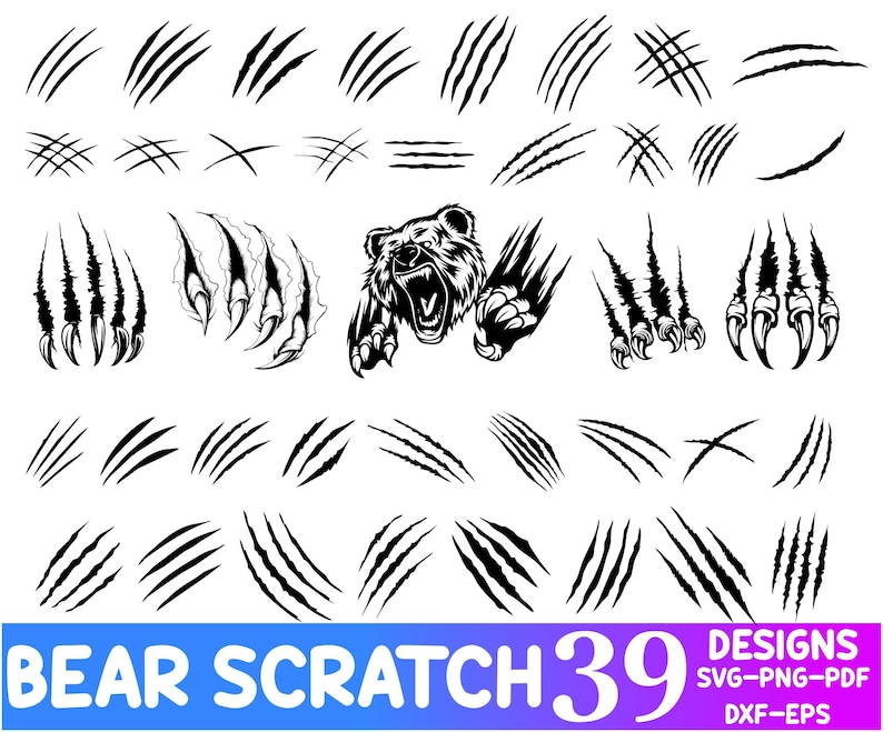 Claw SVG Bundle, Claw PNG Bundle, Claw Clipart, Dino Claw, Marks Svg ...