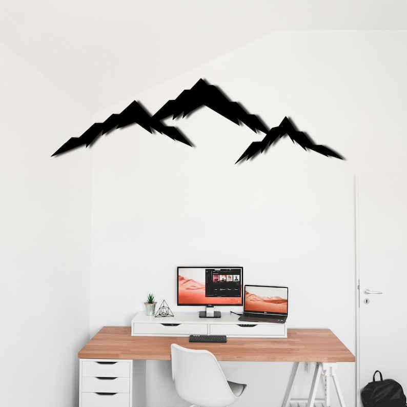 Nature Scene Dxf Svg Png Files Mountains Trees Mountain Forest View ...