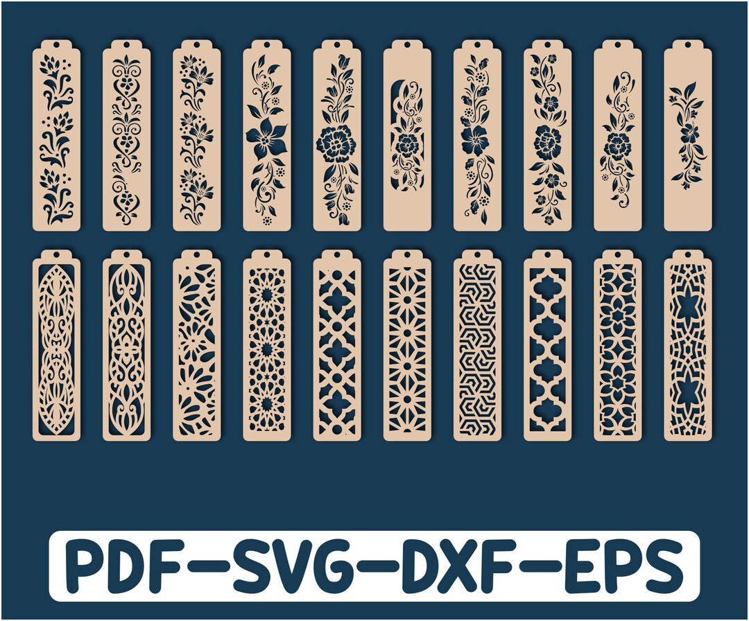 Bookmark Laser Cut | Bookmark SVG Design | Laser Cut Files | Bookmark ...