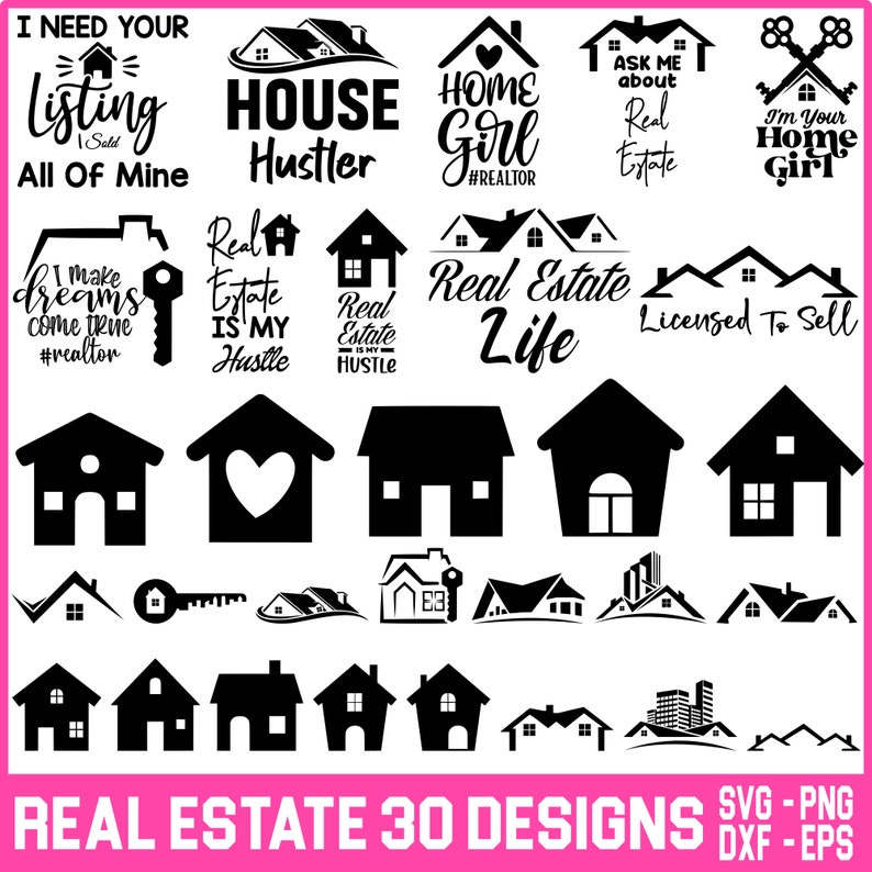 Real Estate SVG Bundle, Realtor Svg, Real Estate Agent SVG Bundle, Real ...