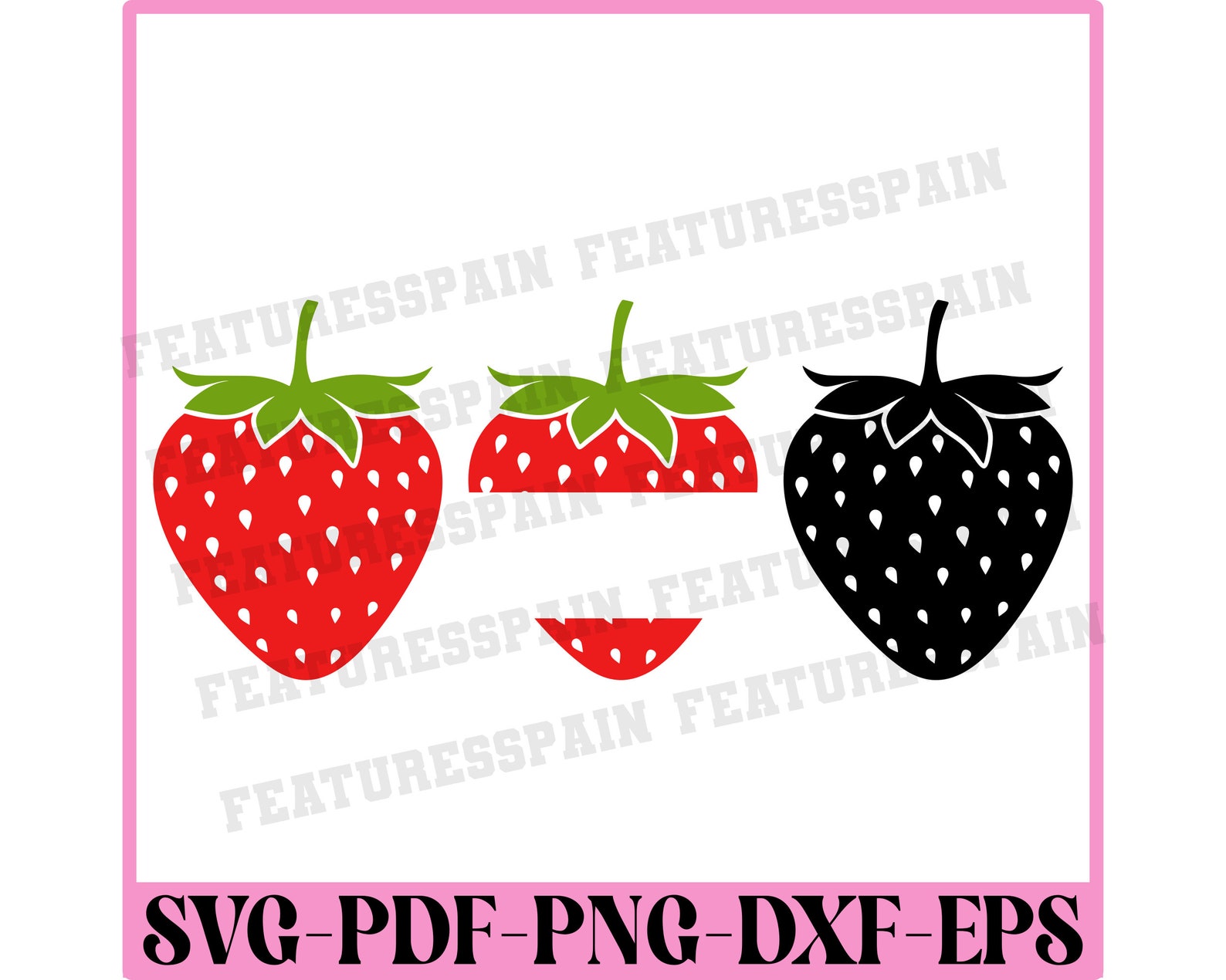 Strawberry Svg, Strawberry Svg Bundle, Garden Strawberry Svg, Fruit Svg ...