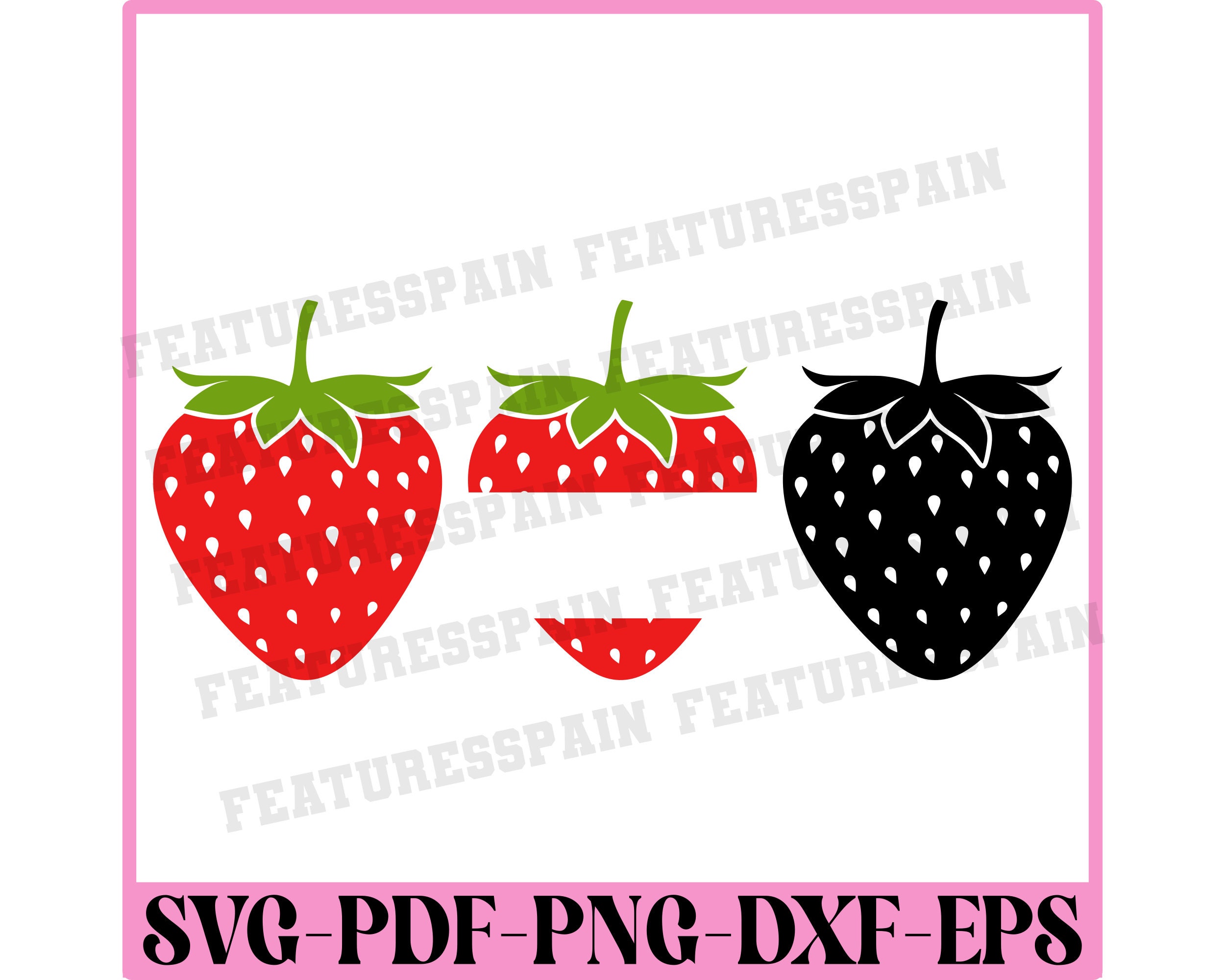 Strawberry Svg, Strawberry Svg Bundle, Garden Strawberry Svg, Fruit Svg ...