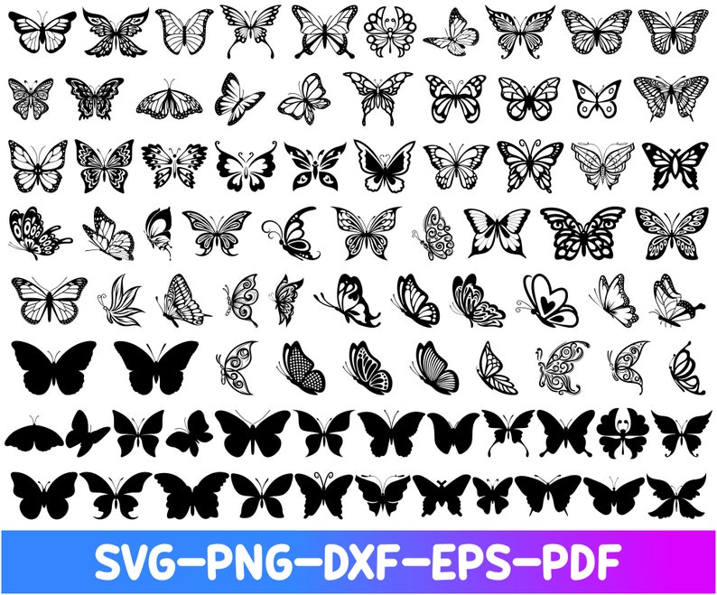 Butterfly SVG Bundle, Butterfly Svg Cut Files for Cricut, Butterfly ...
