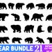 200 Bear Svg or Png / Grizzly Bear SVG Bundle / Bear Head Svg Cut Files ...