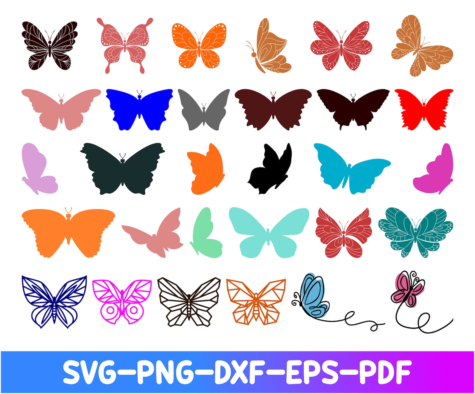 Butterfly SVG Download SVG Files for Cricut Butterfly Svg SVG Bundle ...