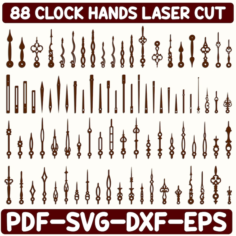 Cnc Art Dxf Files Clocks - Etsy
