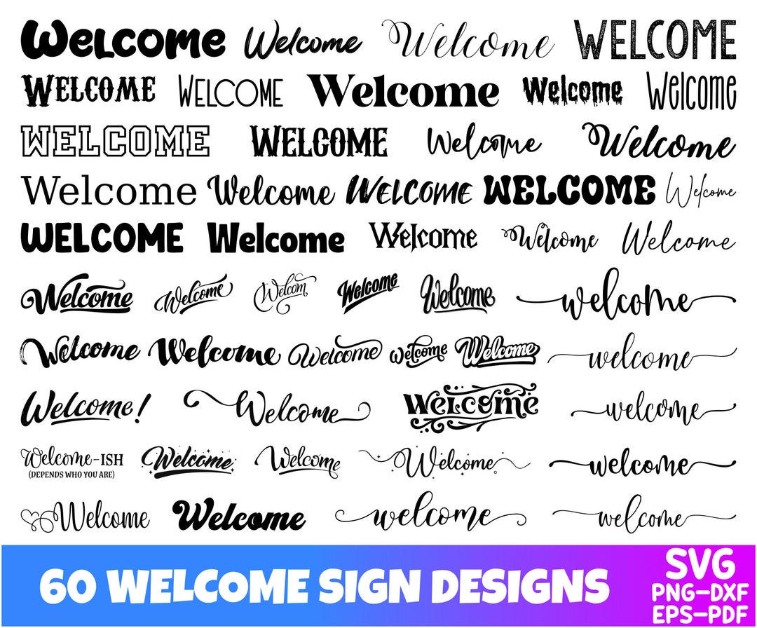 Welcome SVG Bundle, Welcome Sign Svg, Home Svg, Farmhouse Svg , Welcome ...