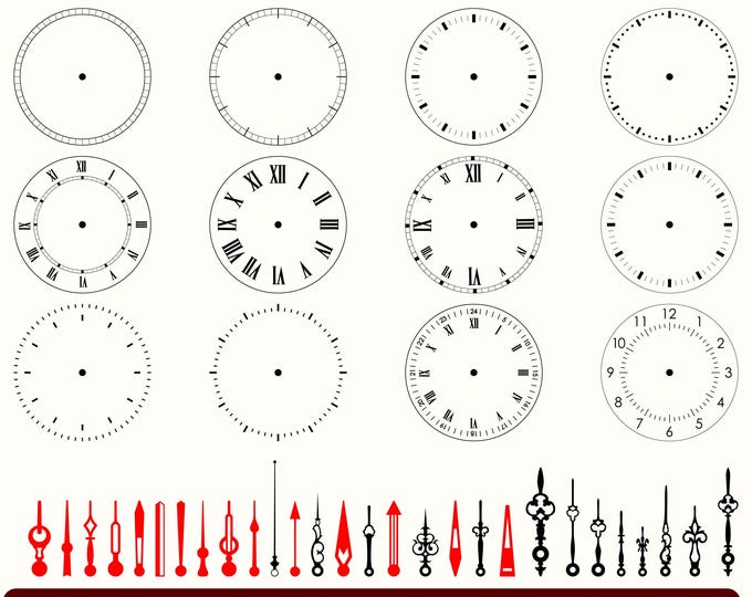 20 Wall Clock Laser Cut Files: Vector SVG DXF - Etsy Canada