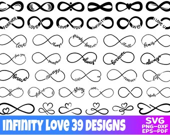 Nfinity Svg, Infinity Love Svg Bundle, Forever Infinity Svg, Infinity ...