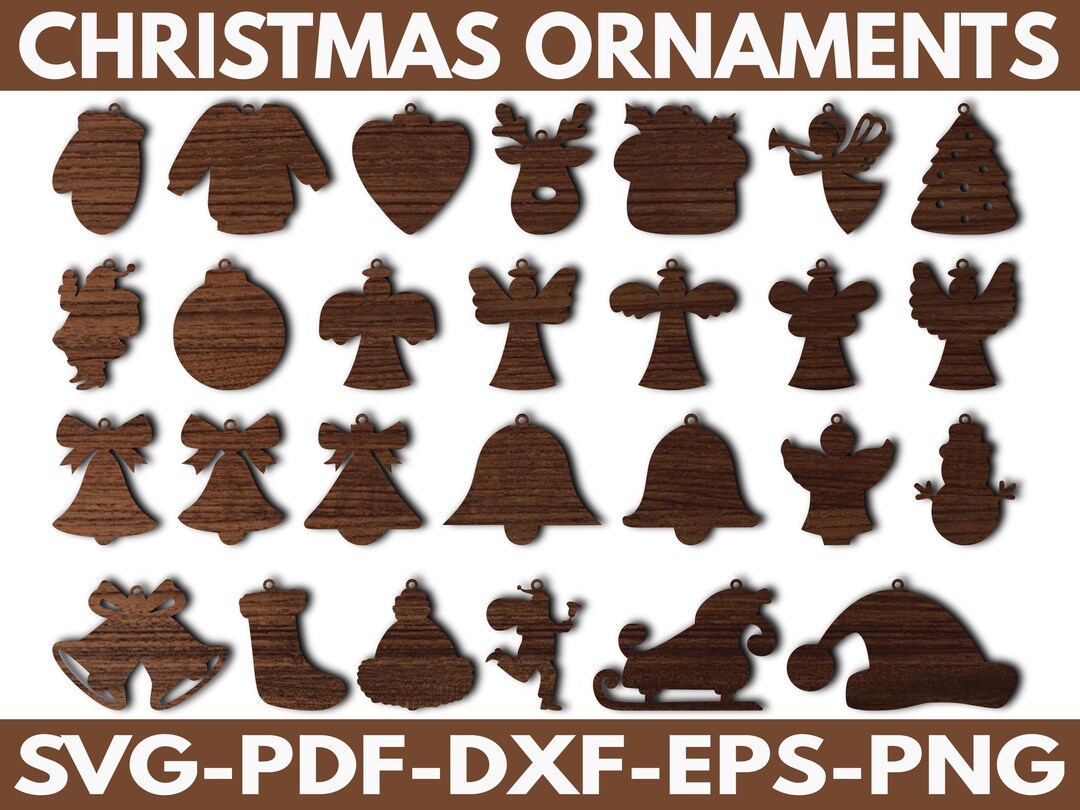 CNC Christmas Vector Files Bundle Vector Cdr Dxf Svg for Laser Cut Cnc ...