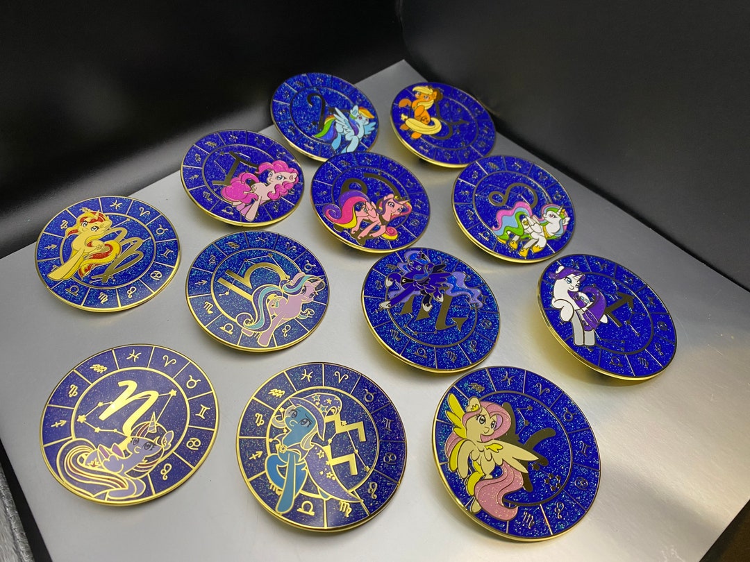 Horoscope X MLP Enamel Pins | Astrology X MLP Enamel Pins - Etsy