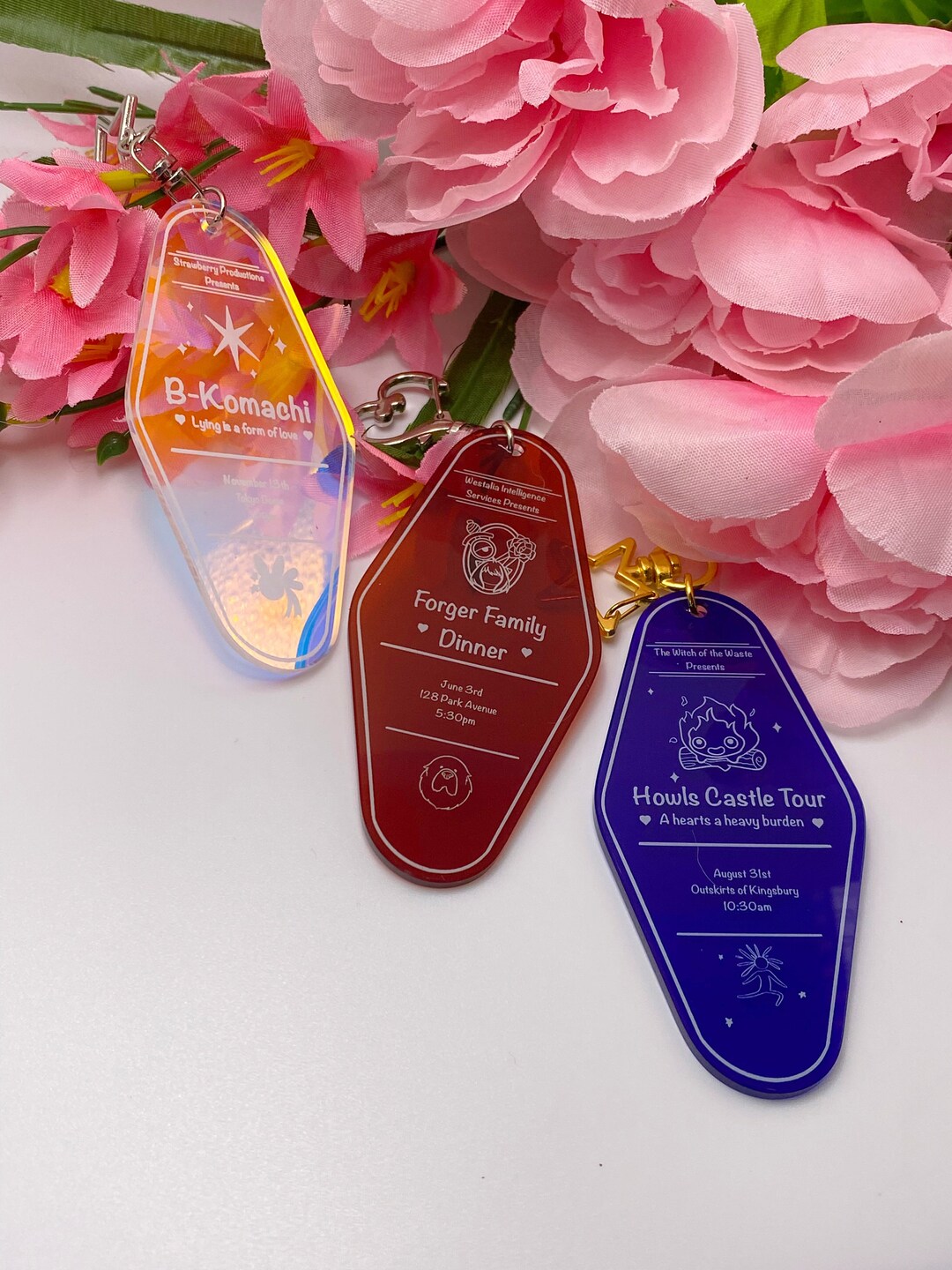 Subtle Anime Ticket Event Acrylic Charms | Howls Castle | Spy Family ...