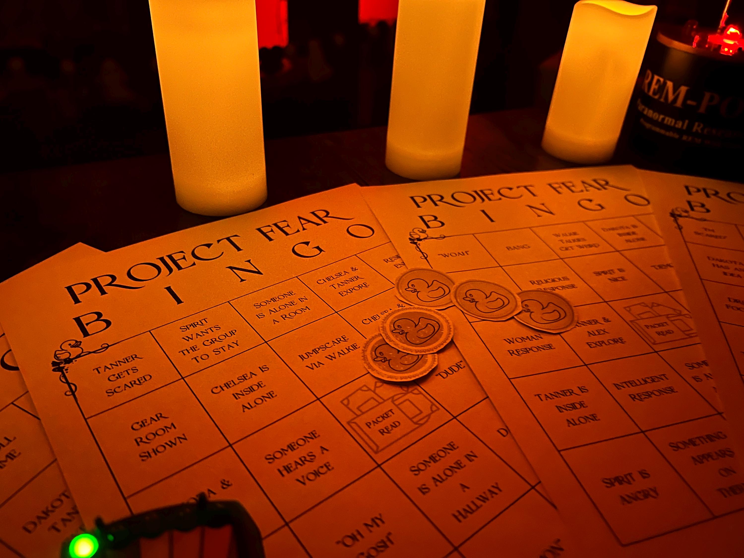 51 Project Fear/destination Fear Bingo Cards – Fun and Spooky Game for ...