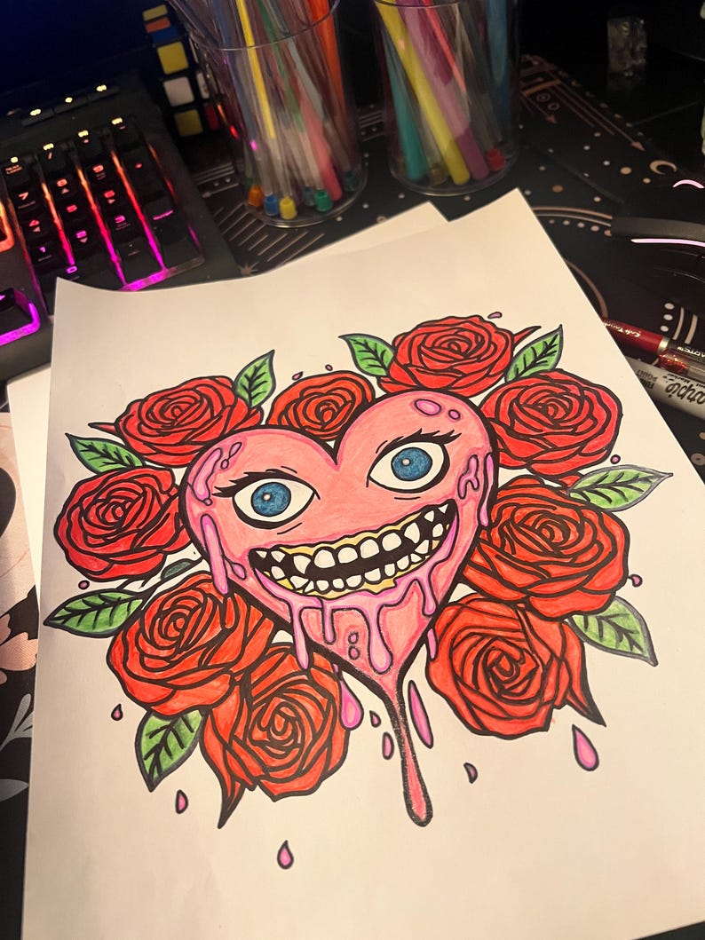 200 Creepy Cute Valentine's Day Coloring Pages – Spooky & Adorable ...