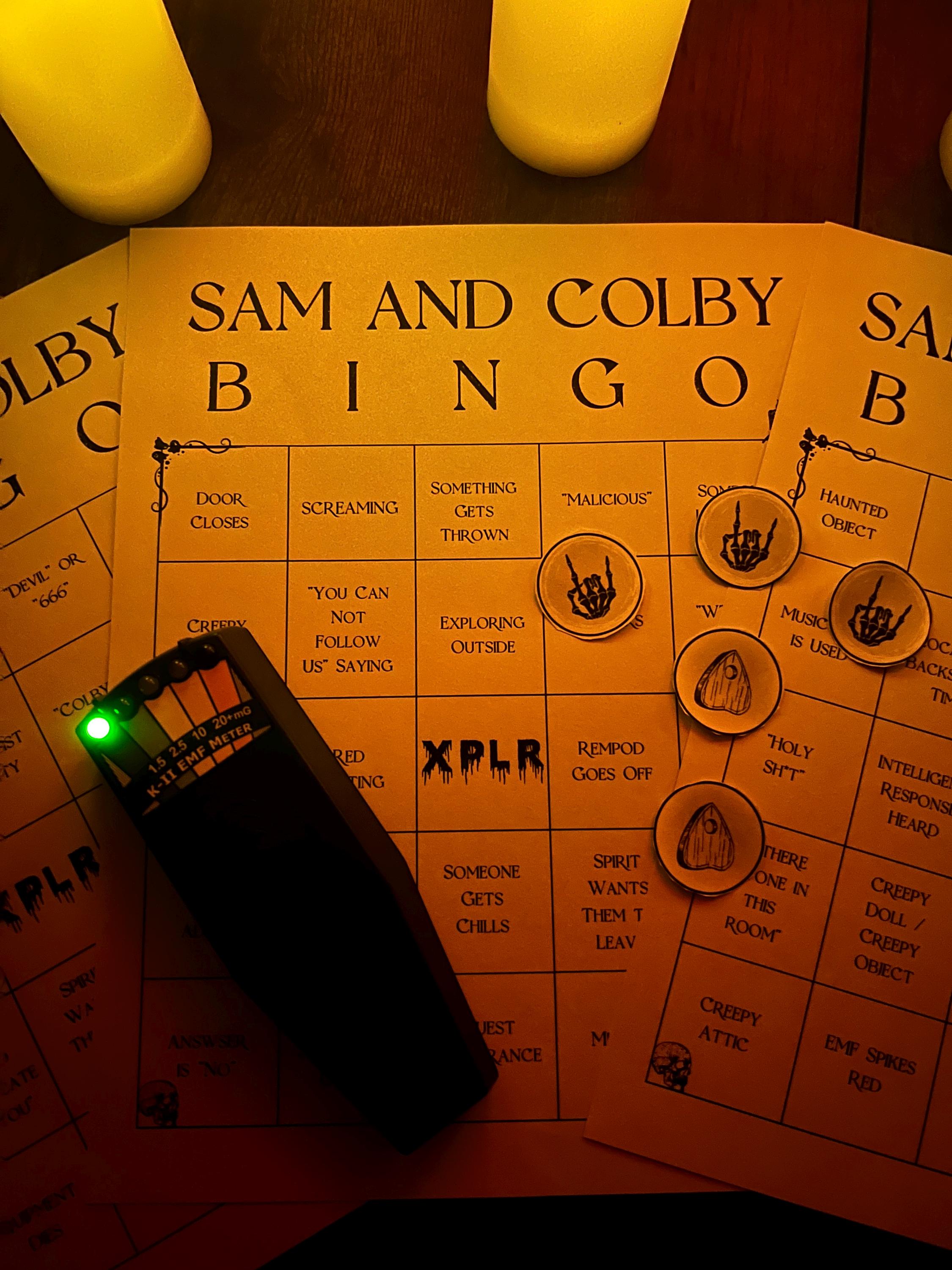 51 Bingo Cards for Sam and Colby Haunted Investigations - Etsy