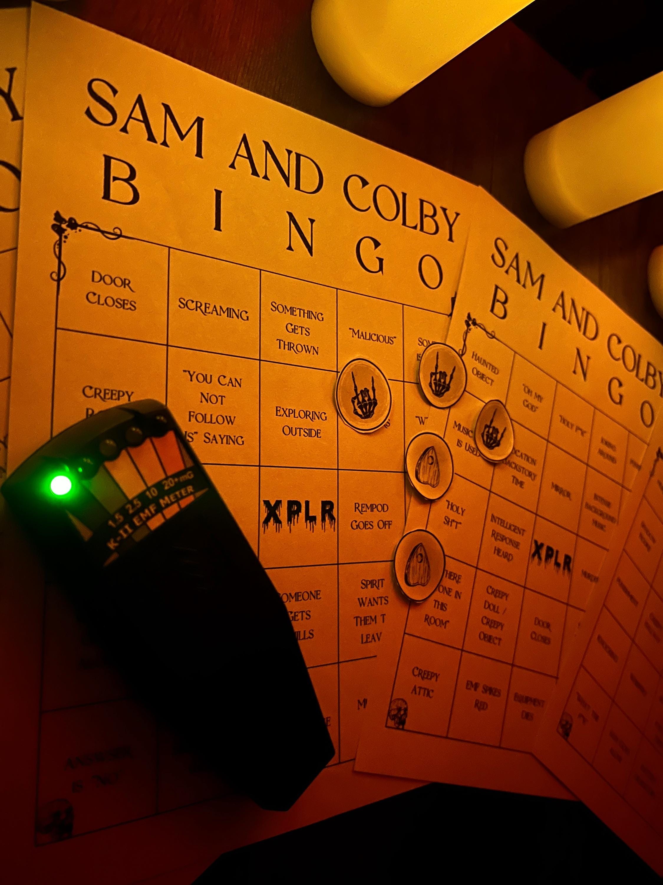 51 Sam and Colby Bingo Cards – Fun and Spooky Game for Fans – Perfect ...