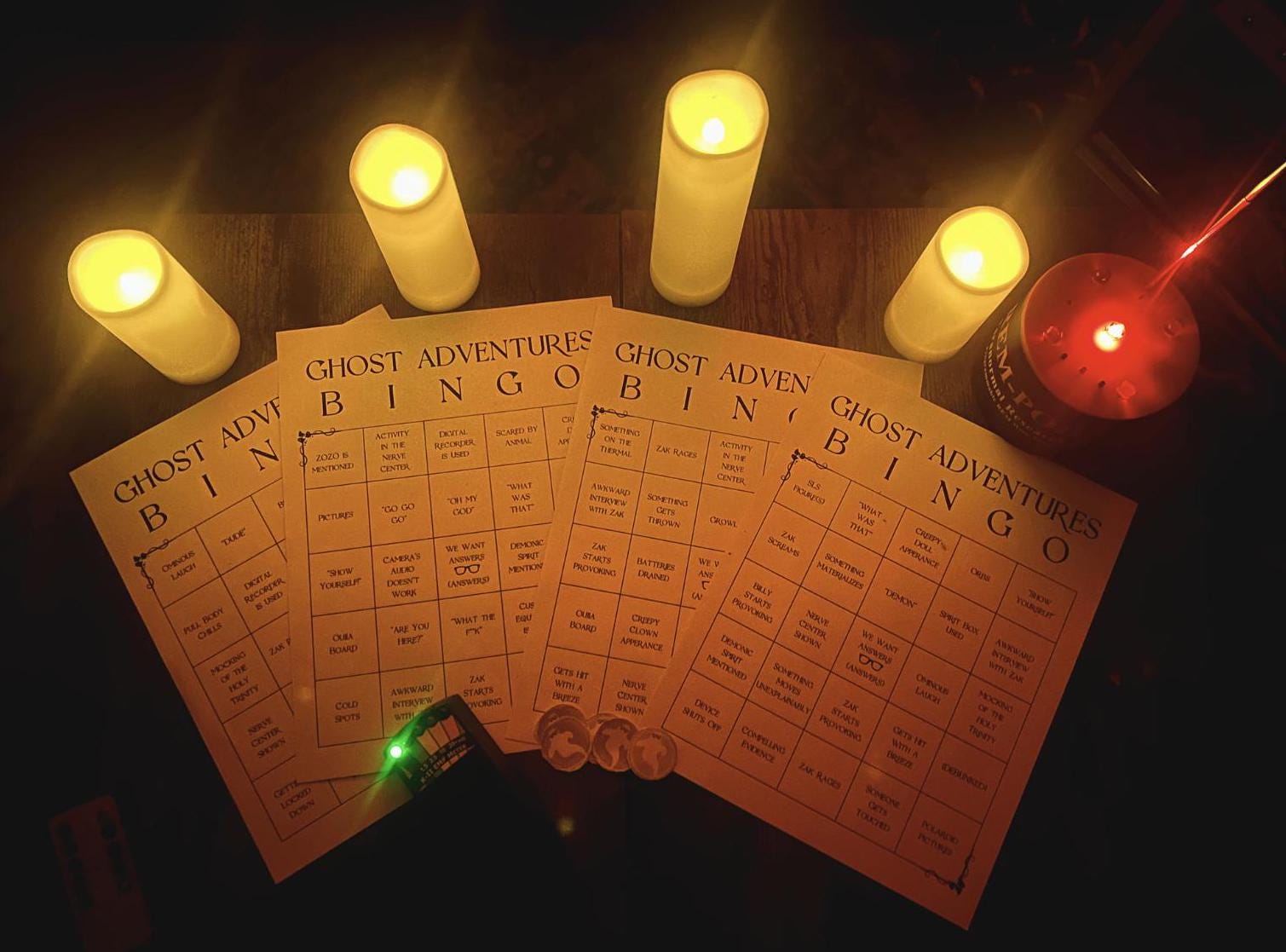 51 Ghost Adventures Bingo Cards – Fun and Spooky Game for Fans ...