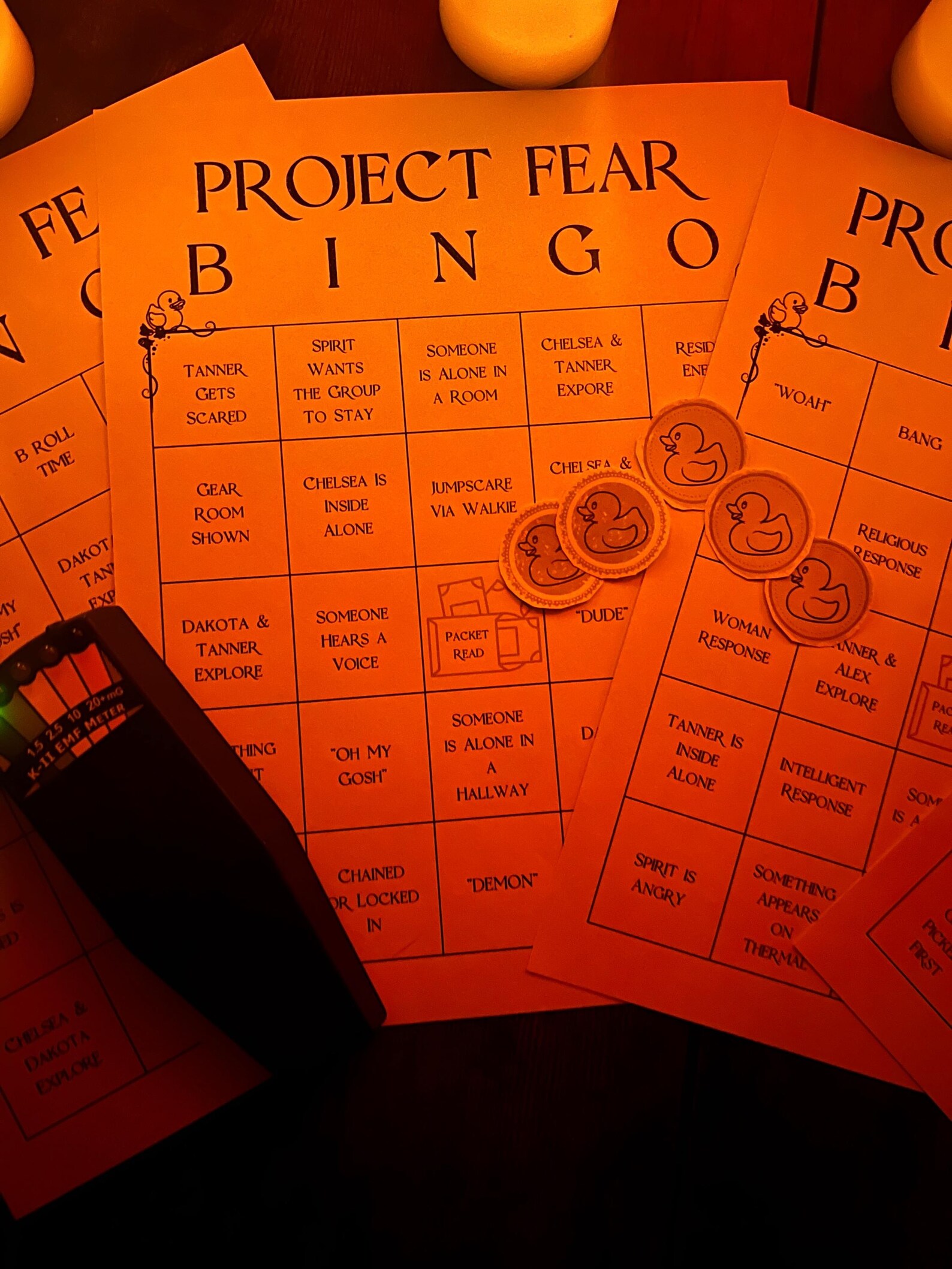 51 Project Fear/destination Fear Bingo Cards Fun and Spooky Game for ...